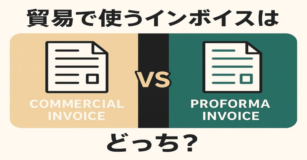 貿易で使うインボイスはコマーシャルインボイスとプロフォーマインボイスどっち？ | YUSHUTSU